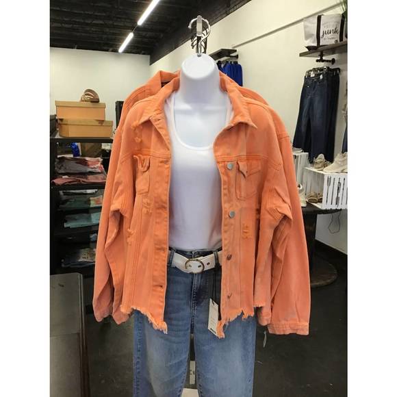 POL | Jackets & Coats | New Pol Distressed Bottom Denim Jacket In ...